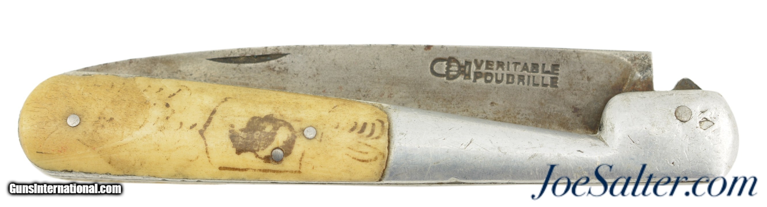 Interesting Antique Corsican French Vendetta Folding Knife