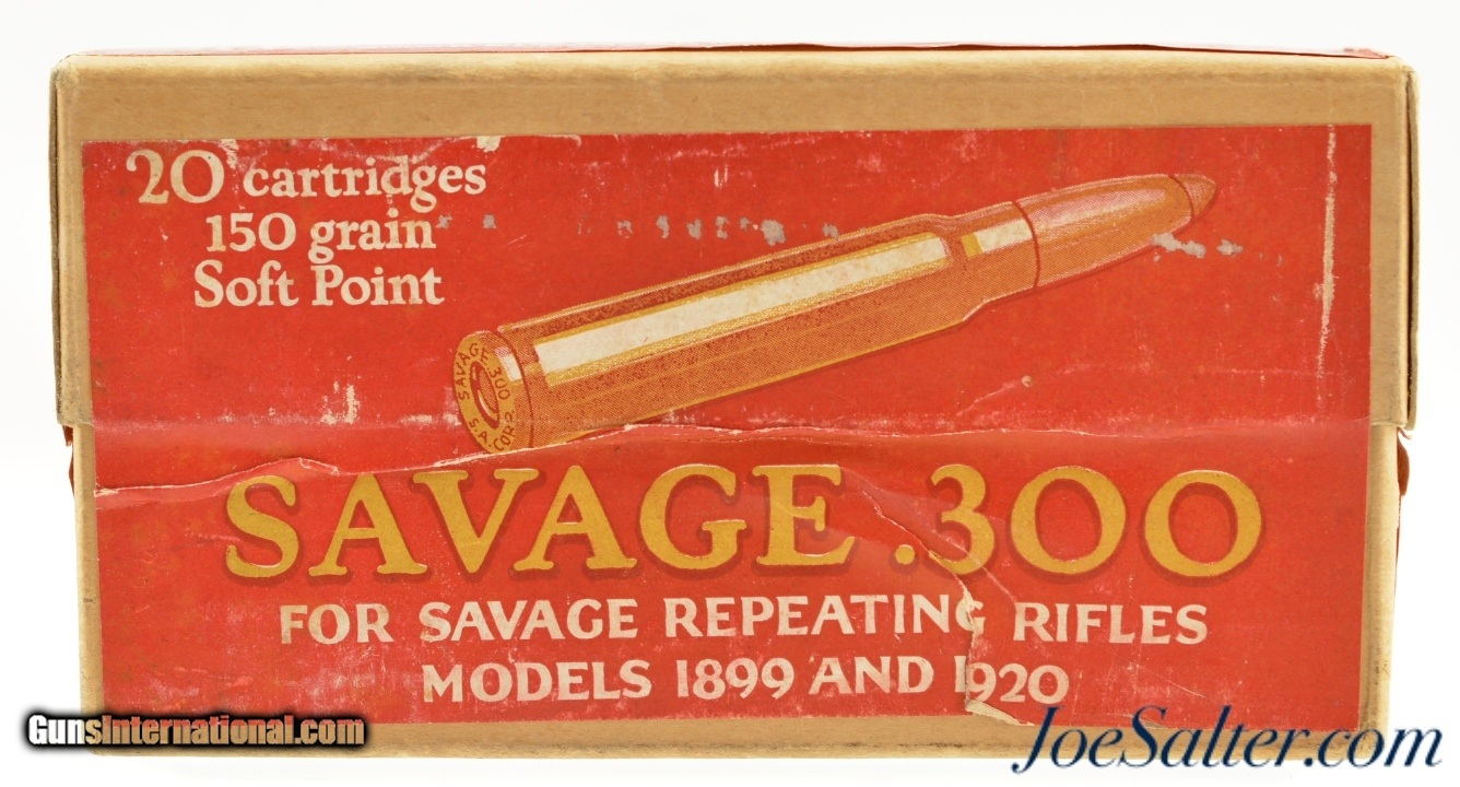 Sealed! 300 Savage Ammo Box Savage Corp Model 1899 & 1920