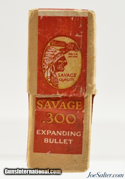 Sealed! 300 Savage Ammo Box Savage Corp Model 1899 & 1920