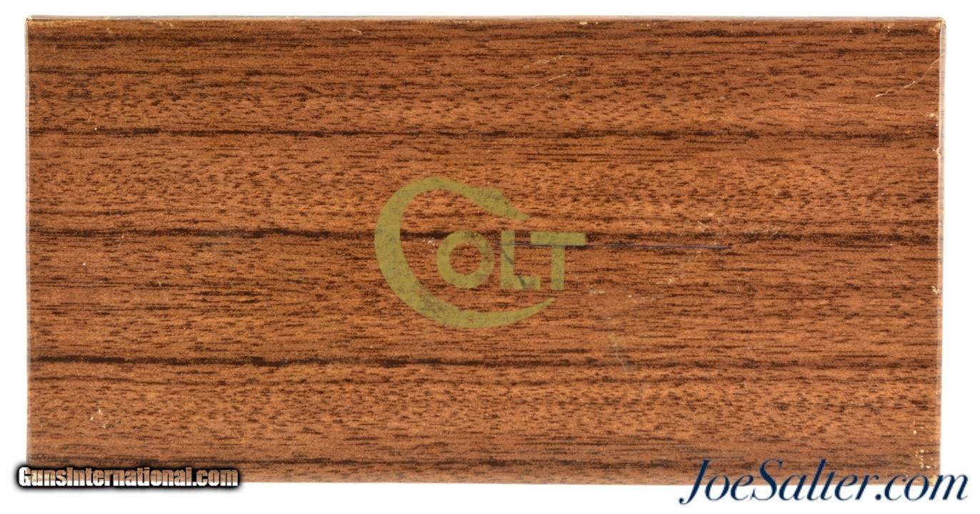 Vintage Colt Factory Wood Grain Box Small Pistol Frame for sale