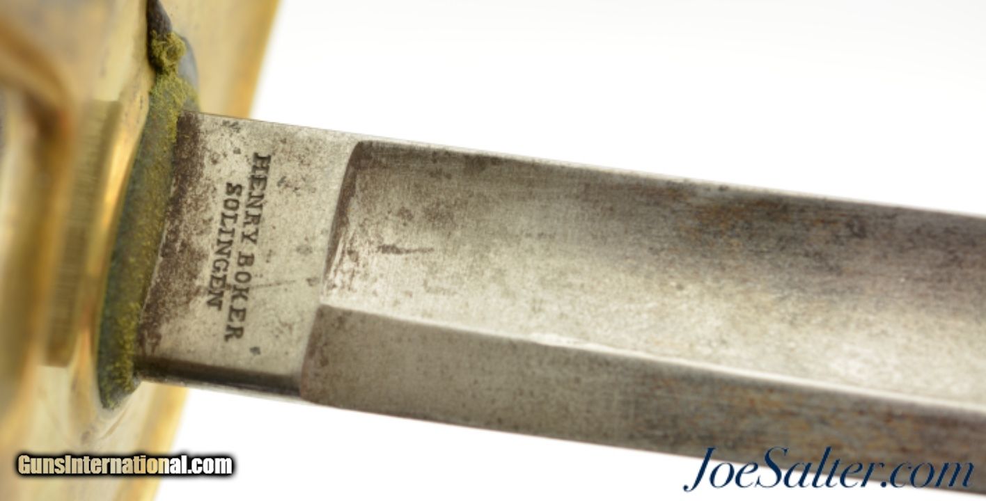 Civil War Prussian Model 1860 Cavalry Sword Henry Boker