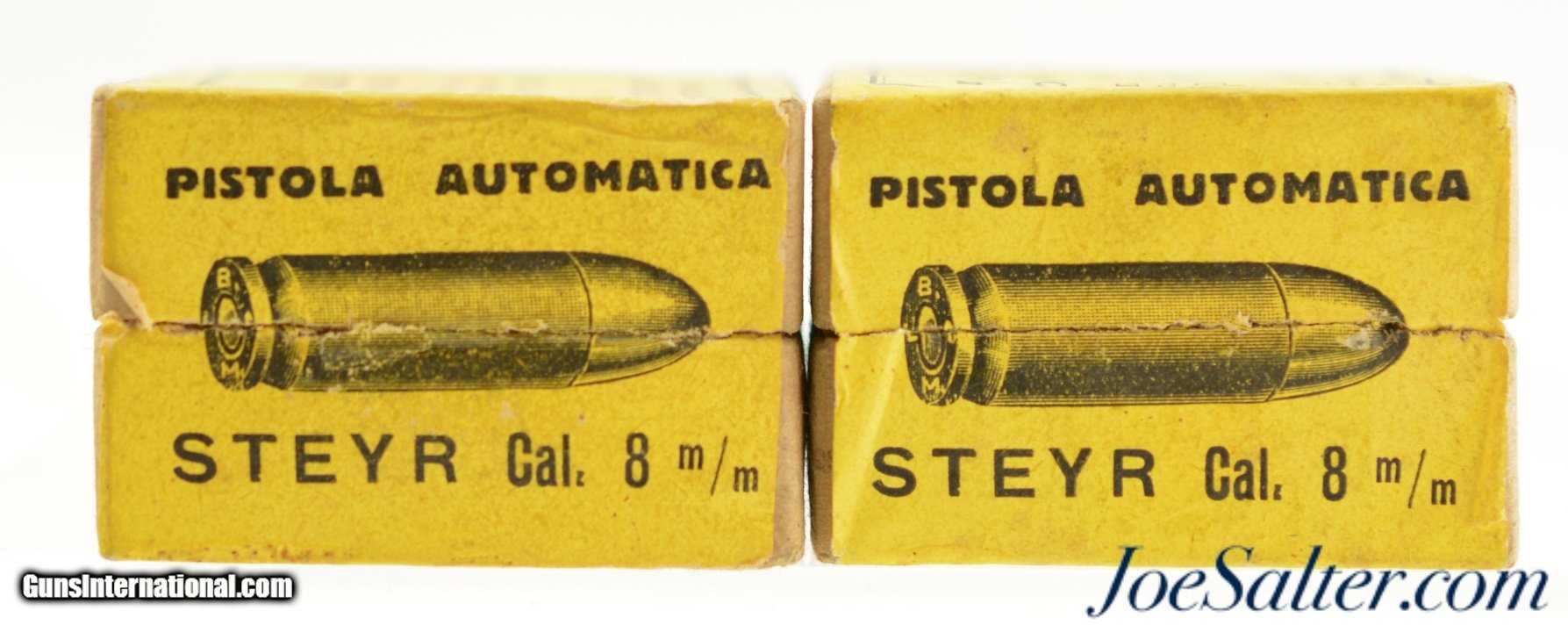 Vintage Leon Beaux & C 8mm Roth Steyr Ammo 36rnds