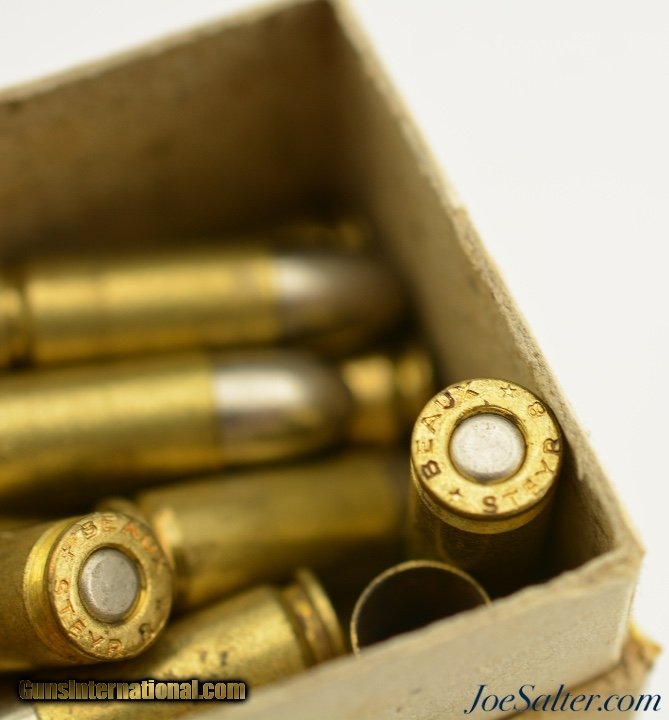 Vintage Leon Beaux & C 8mm Roth Steyr Ammo 36rnds