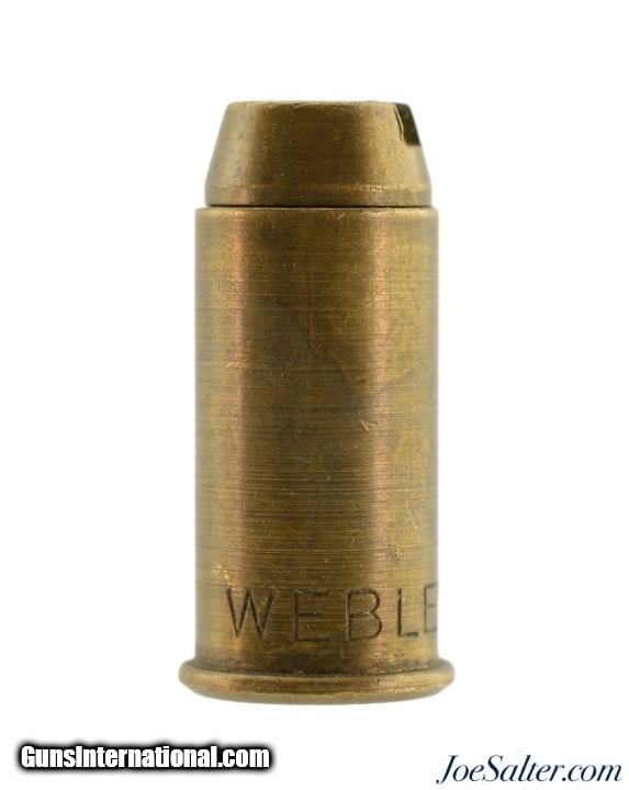 Scarce WWII Era Webley .380 Caliber Revolver Snap Caps All Brass for sale
