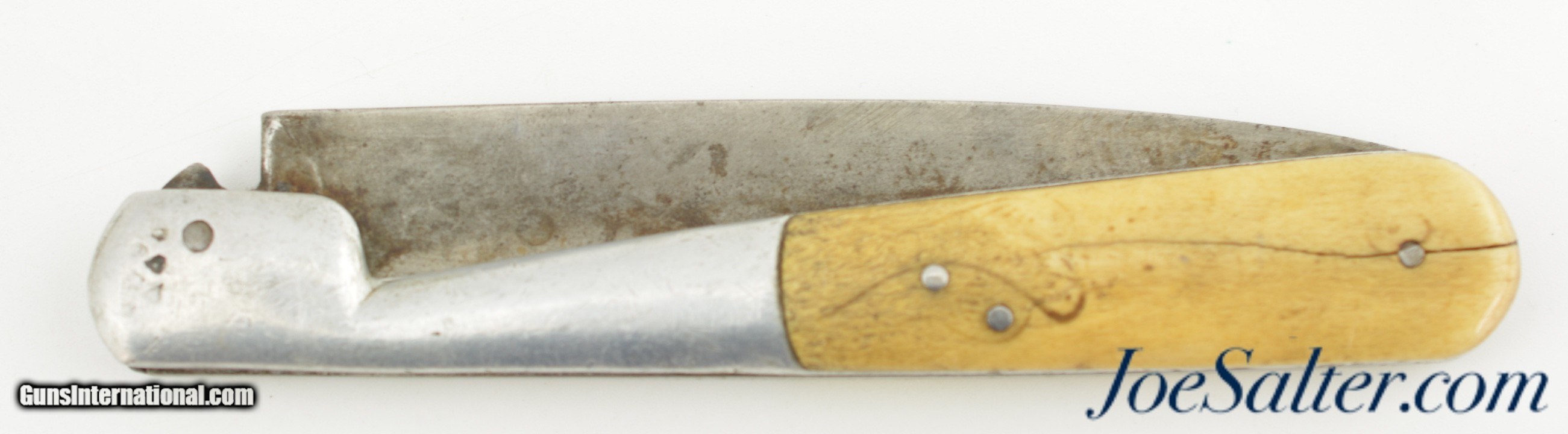 Interesting Antique Corsican French Vendetta Folding Knife for sale