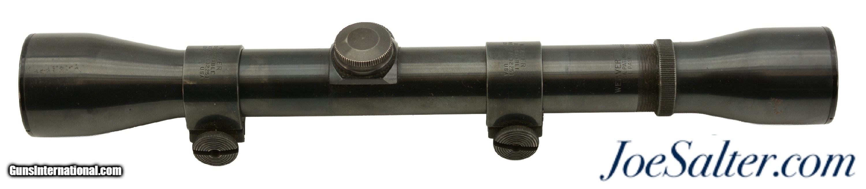 Vintage Weaver 1" Steel Tube K4 60B Crosshair Fixed 4 Power