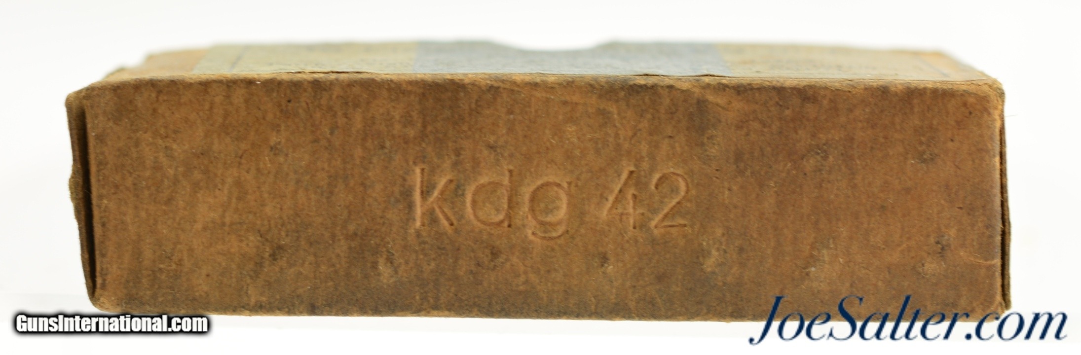WWII German 9mm Ammo 1942 Steel Case Iron Core Bullet