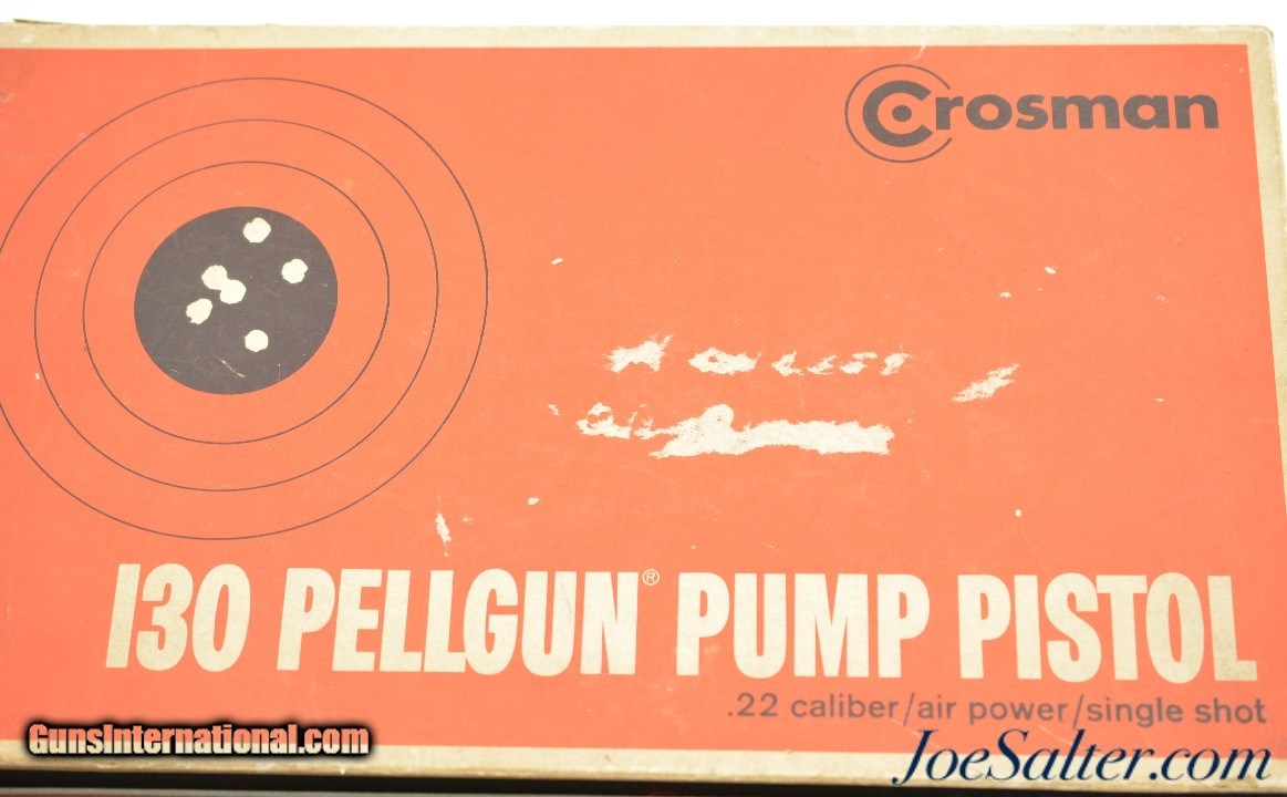Vintage Crosman 130 .22 Cal Air Pistol with Original Box 2nd Variant ...