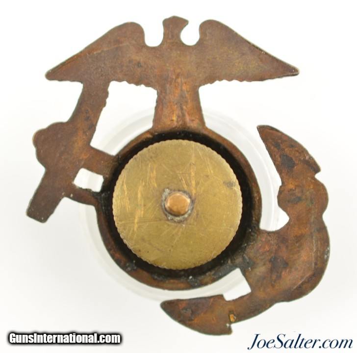 WWI USMC Enlisted Hat Insignia 1914-22 EGA Service