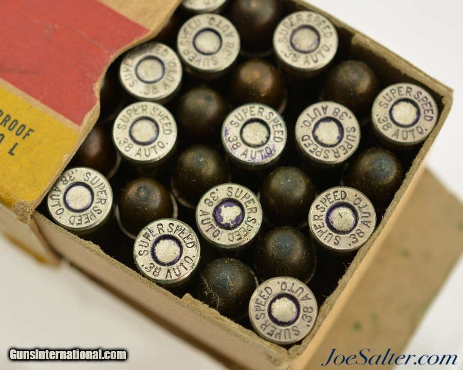Vintage Winchester Super-Speed 38 Super Automatic Cartridges 90rnds for ...