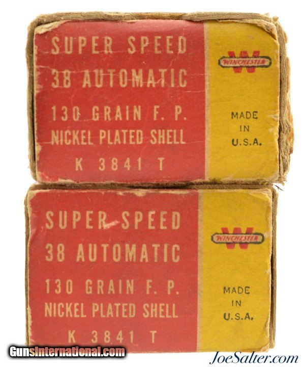 Vintage Winchester Super-Speed 38 Super Automatic Cartridges 90rnds for ...