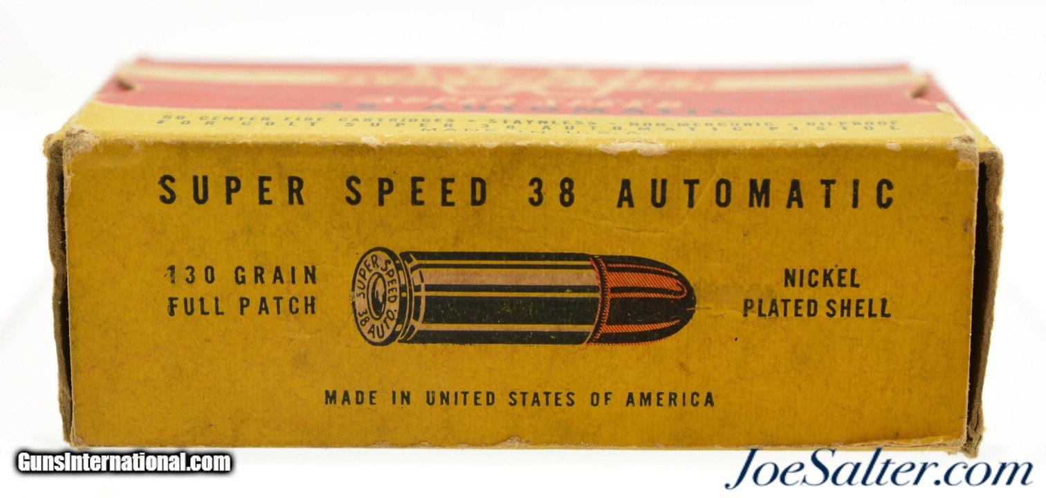 Vintage Winchester Super-Speed 38 Super Automatic Cartridges 90rnds for ...