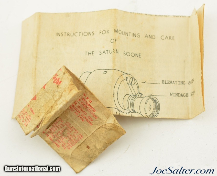 Vintage Saturn Boone 2.25x Gunscope W/Box for sale