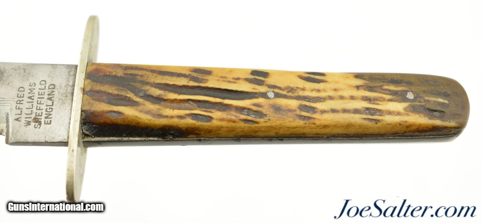 Vintage Alfred Williams 5 3/4" Blade Bowie Knife 1920-30 for sale