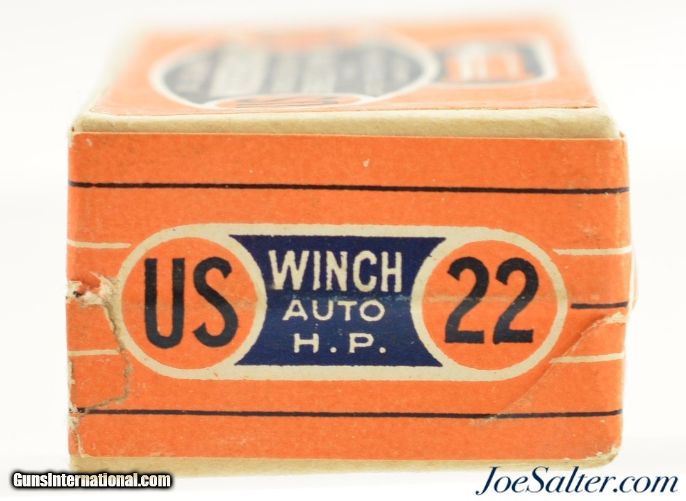 Sealed! US Cart Co. 22 Win Auto Ammo Full Box Hollow Point M1903 Rifle ...