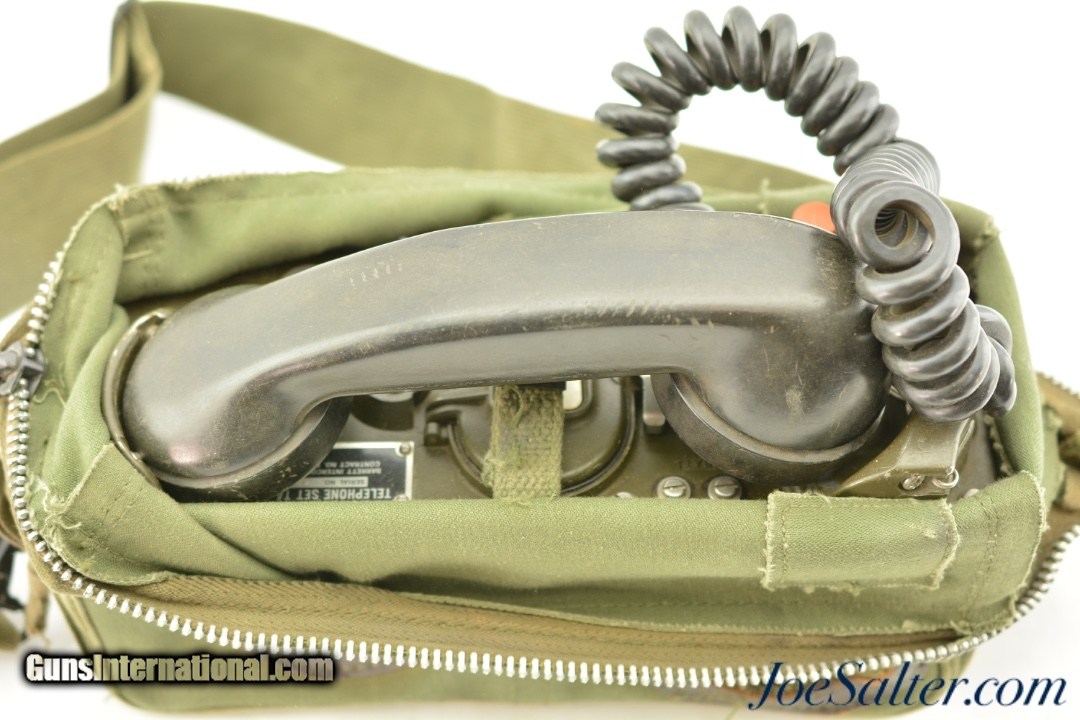 Vintage U.S. ARMY 1950-1990 TA-312/PT Field Telephone Set with Case for ...