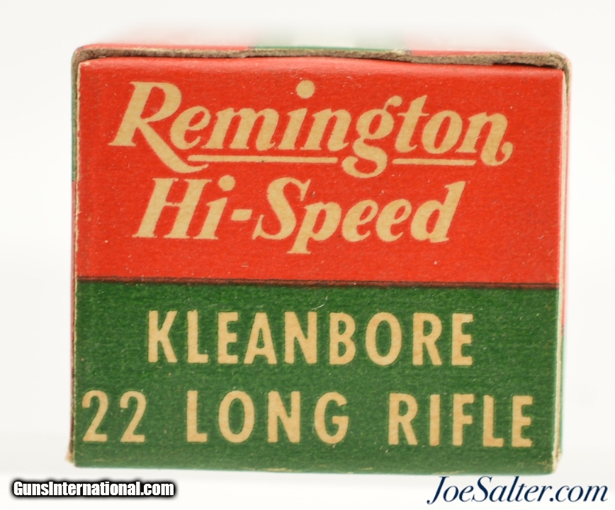 Scarce Remington Post WWII "Nickel Shortage" Marked 22 LR Ammo Full Box ...