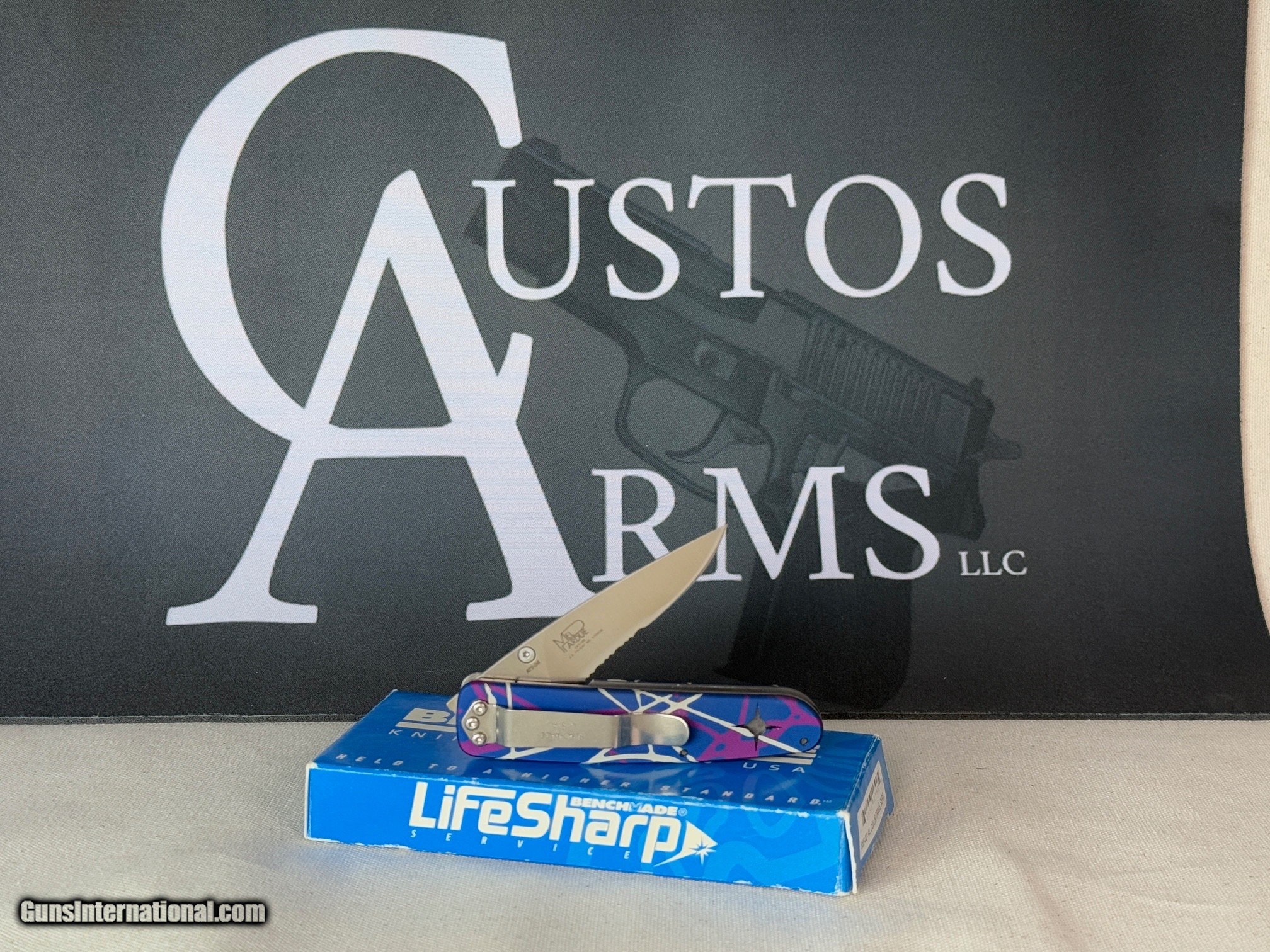 Benchmade 855-02 AL Color Trails Serrated Knife – Rare, Collectible ...