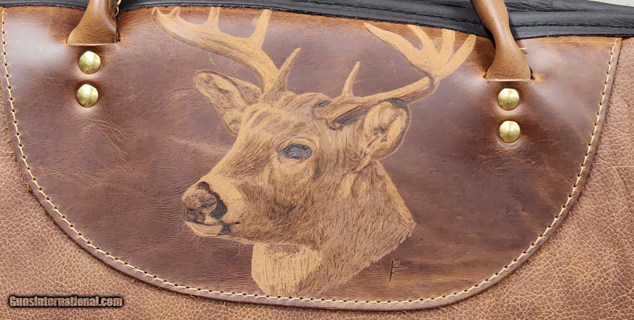Scoped Rifle Case with Custom Art Work and Branded Letters for sale
