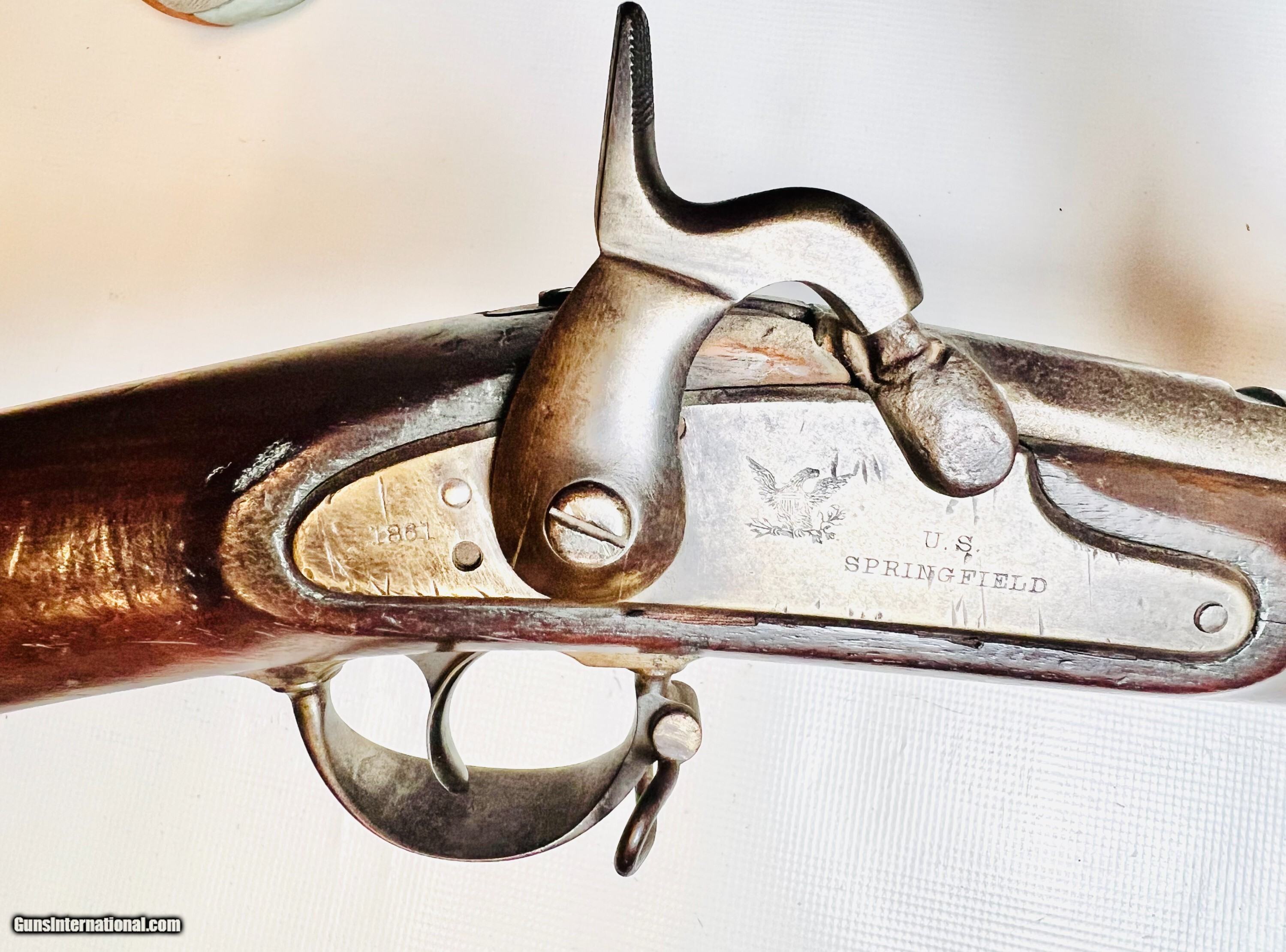 U.S. Springfield Model 1861 – .58 Caliber – Civil War 3-Band Musket for ...