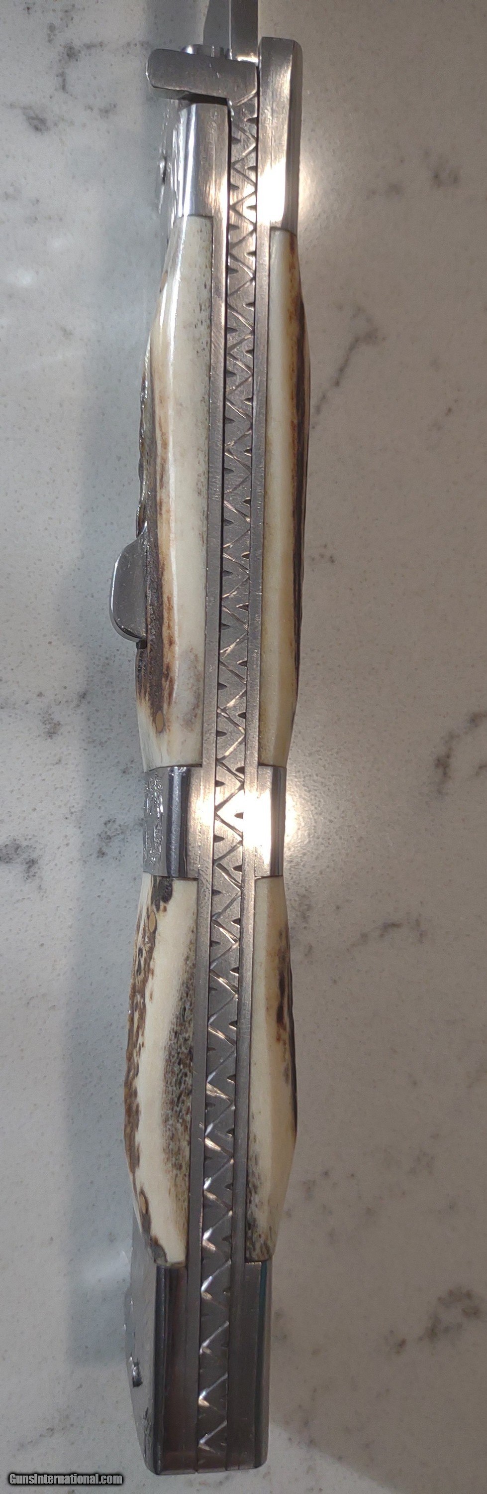 Custom Stag Eagle automatic knife