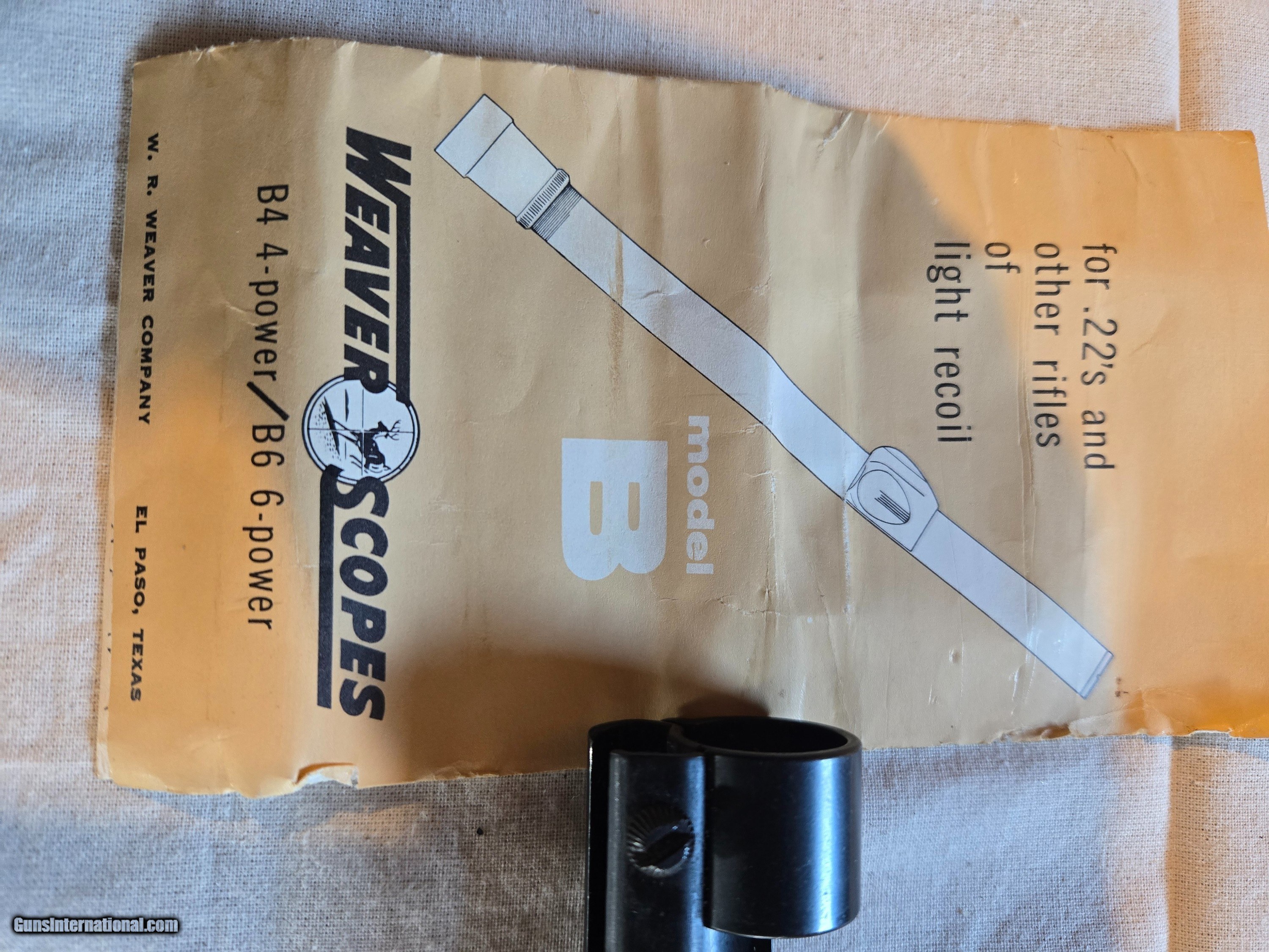 Vintage Weaver 22 Tip-off Mount