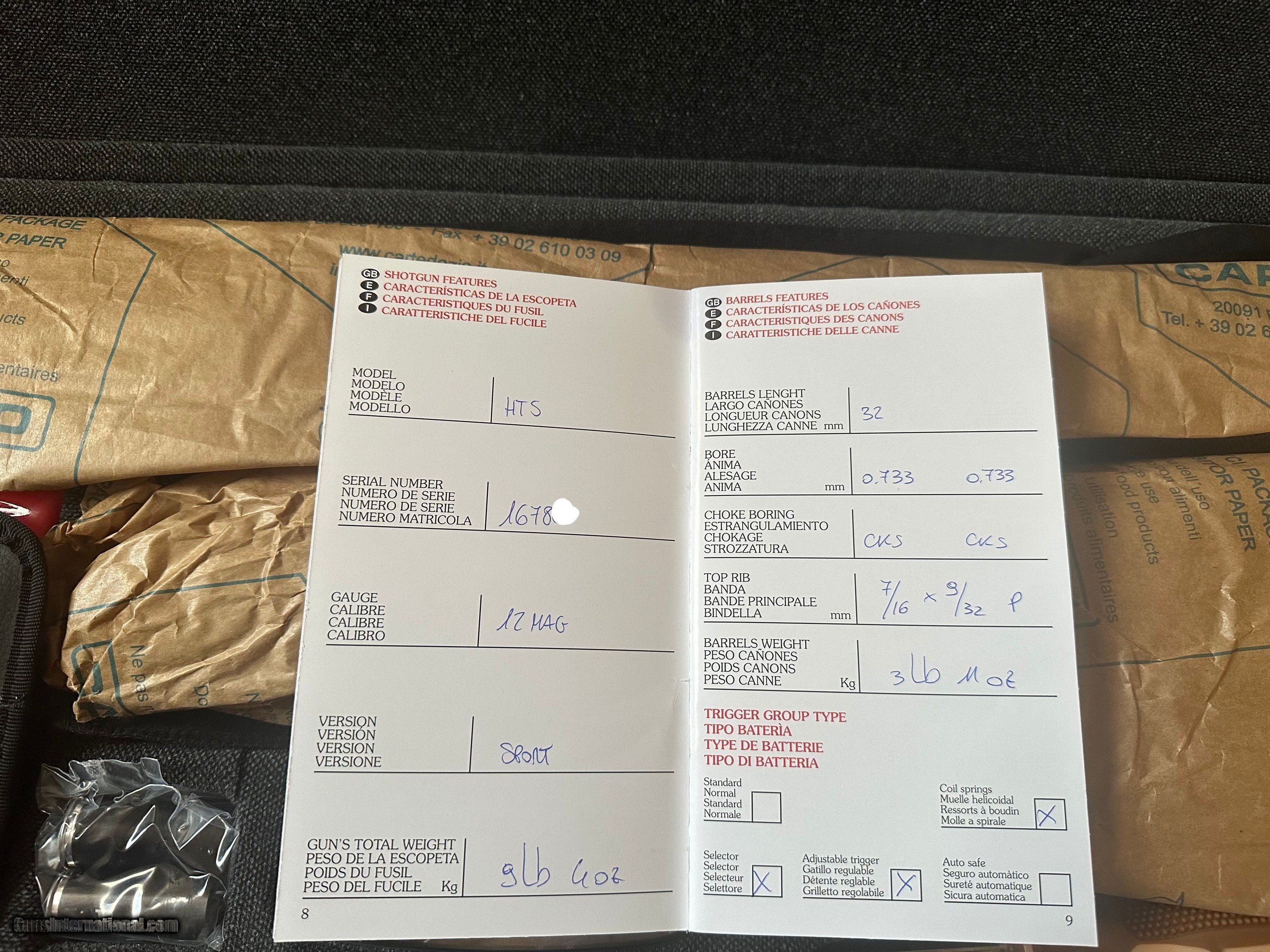 Perazzi High Tech S - Sporting - 12 Ga - Brand New, Unfired