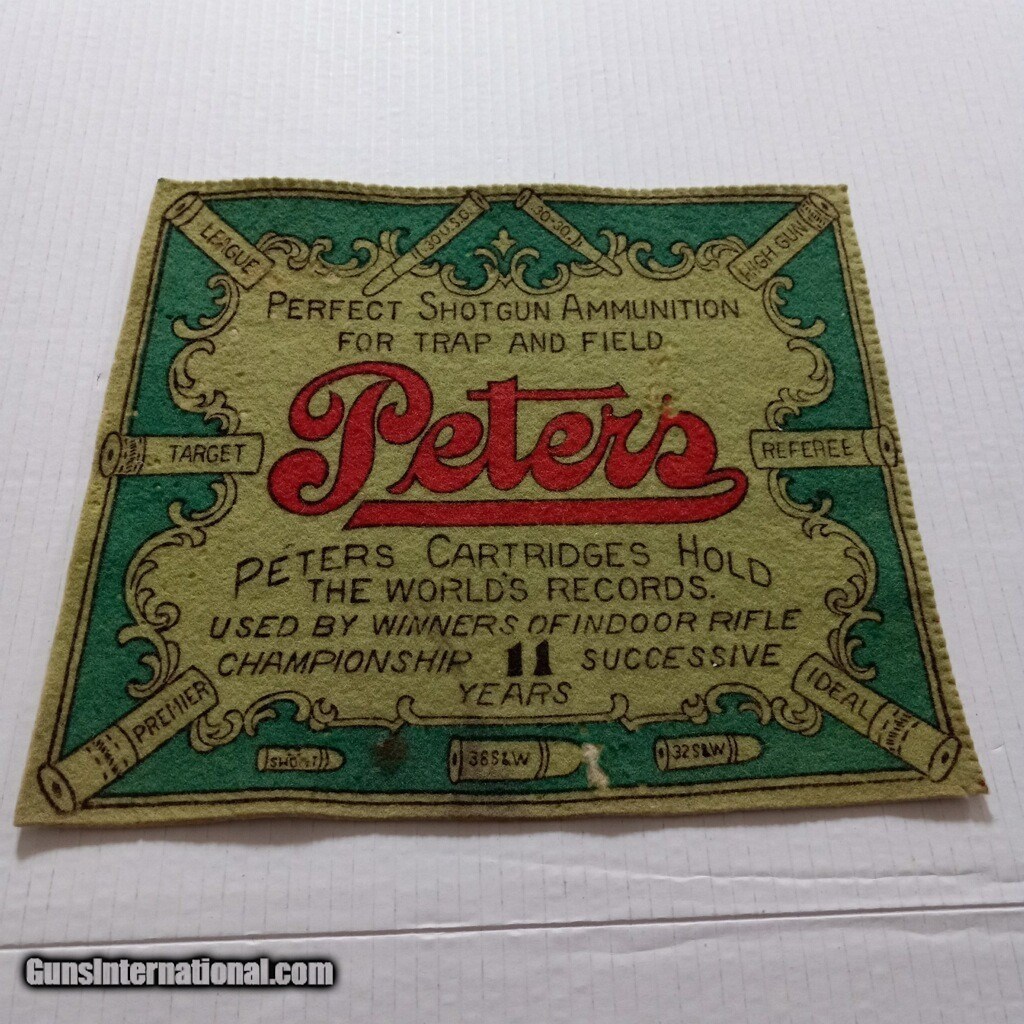 Vintage Peter's Cartridges Counter Felt for sale