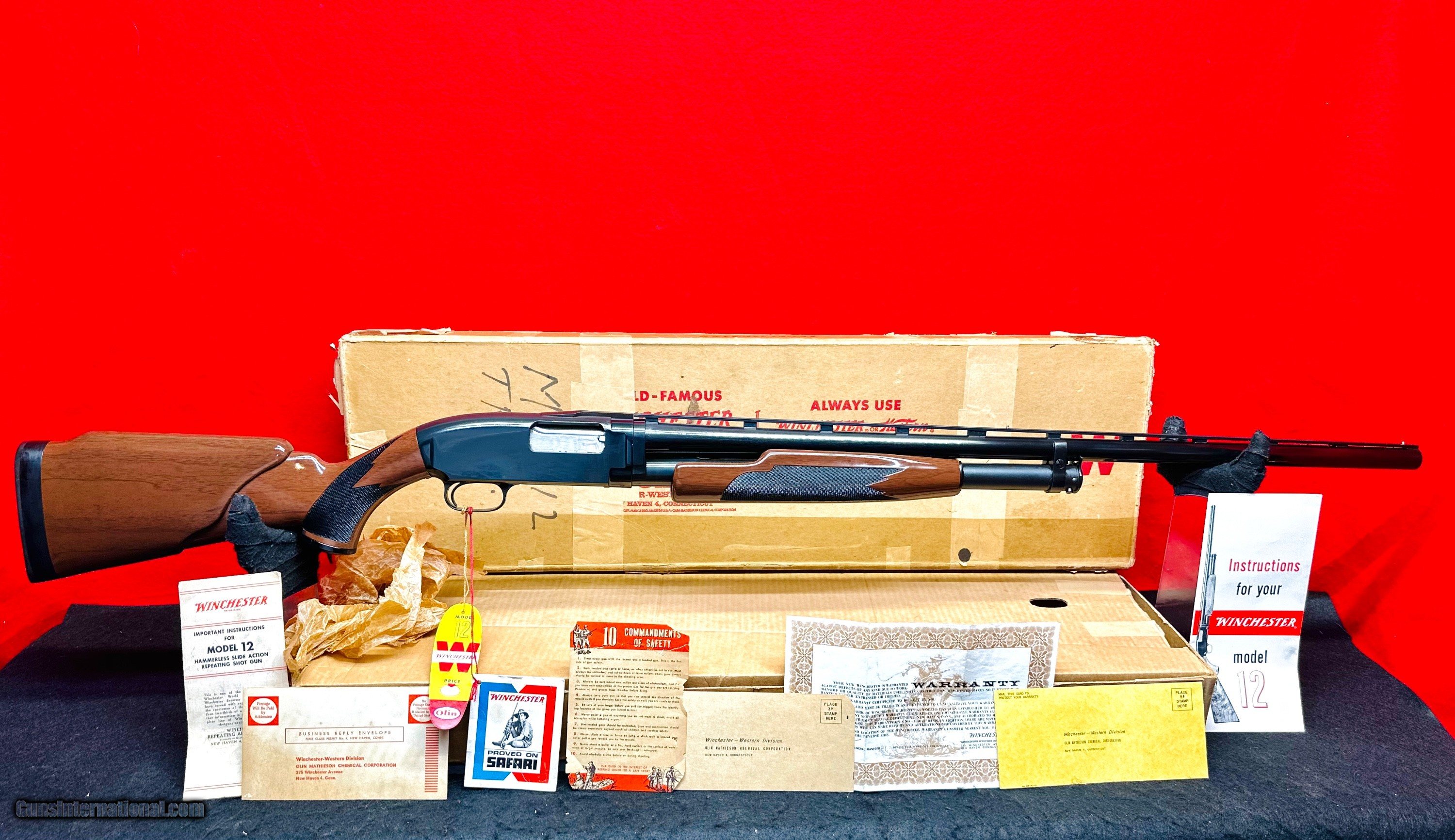 Unbelievable TIME CAPSULE! NIB 1964 Pre-64 Winchester Model-12 TRAP ...