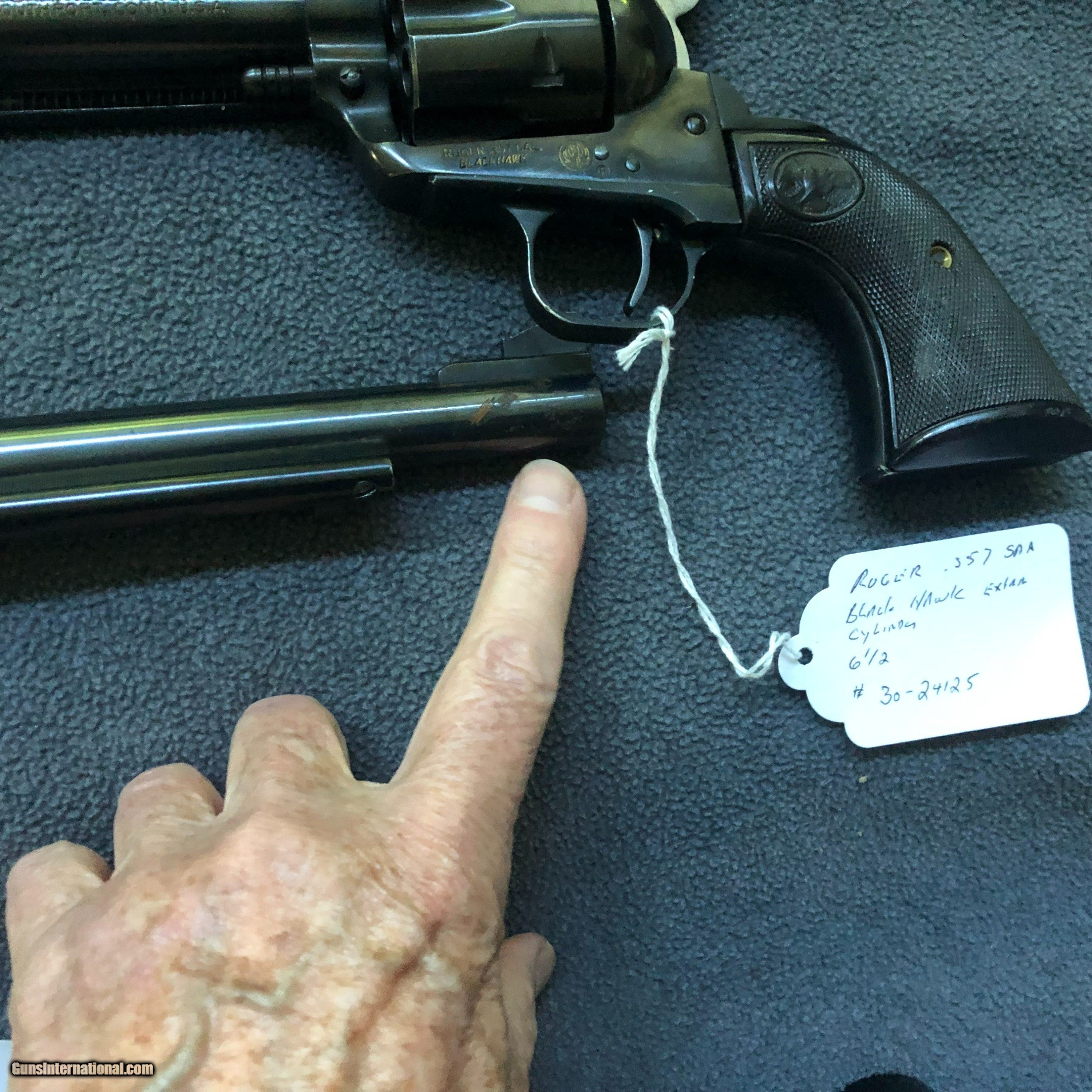 MATCHED PAIR OF VINTAGE RUGER BLACKHAWKS .357 SAA plus 2 9mm CONVERSION ...