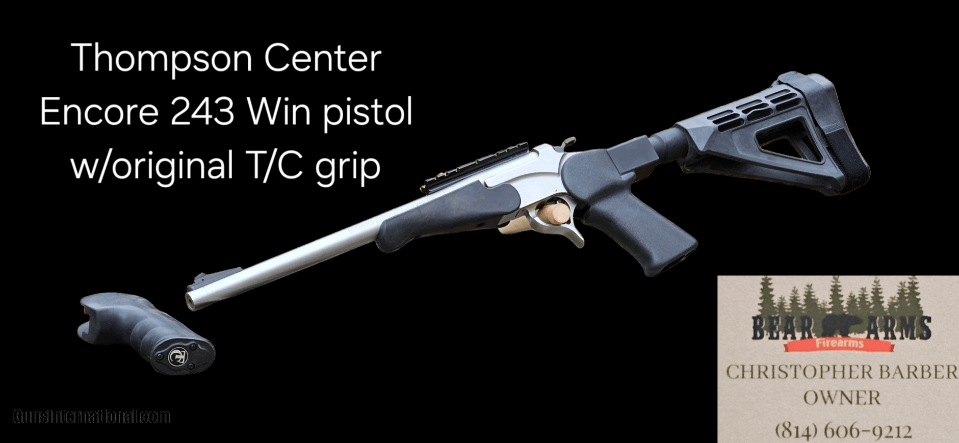 Thompson Center Encore 243 Win pistol 15"