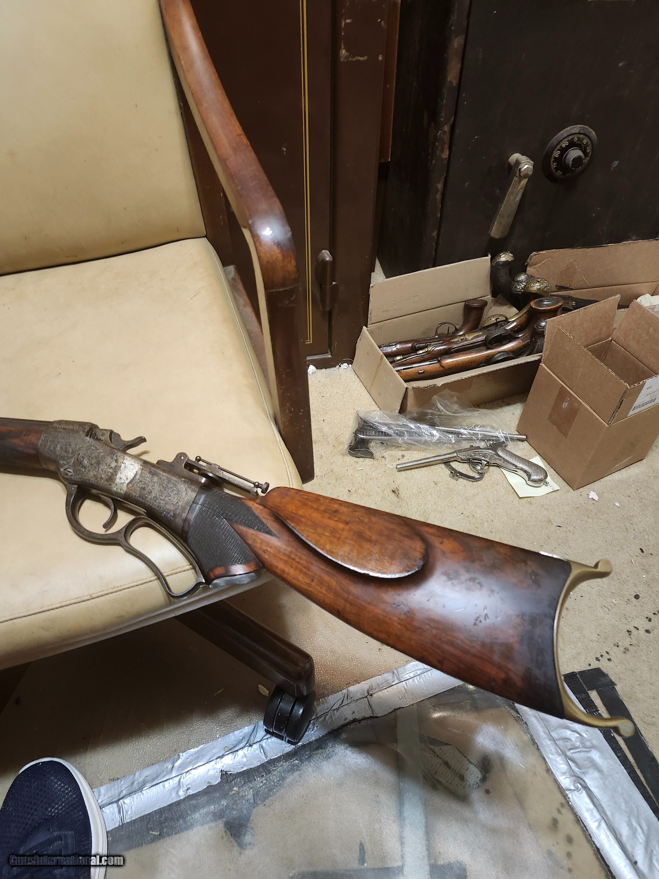 marlin ballard no. 6 1/2 rigby off hand mid range 38-50 for sale