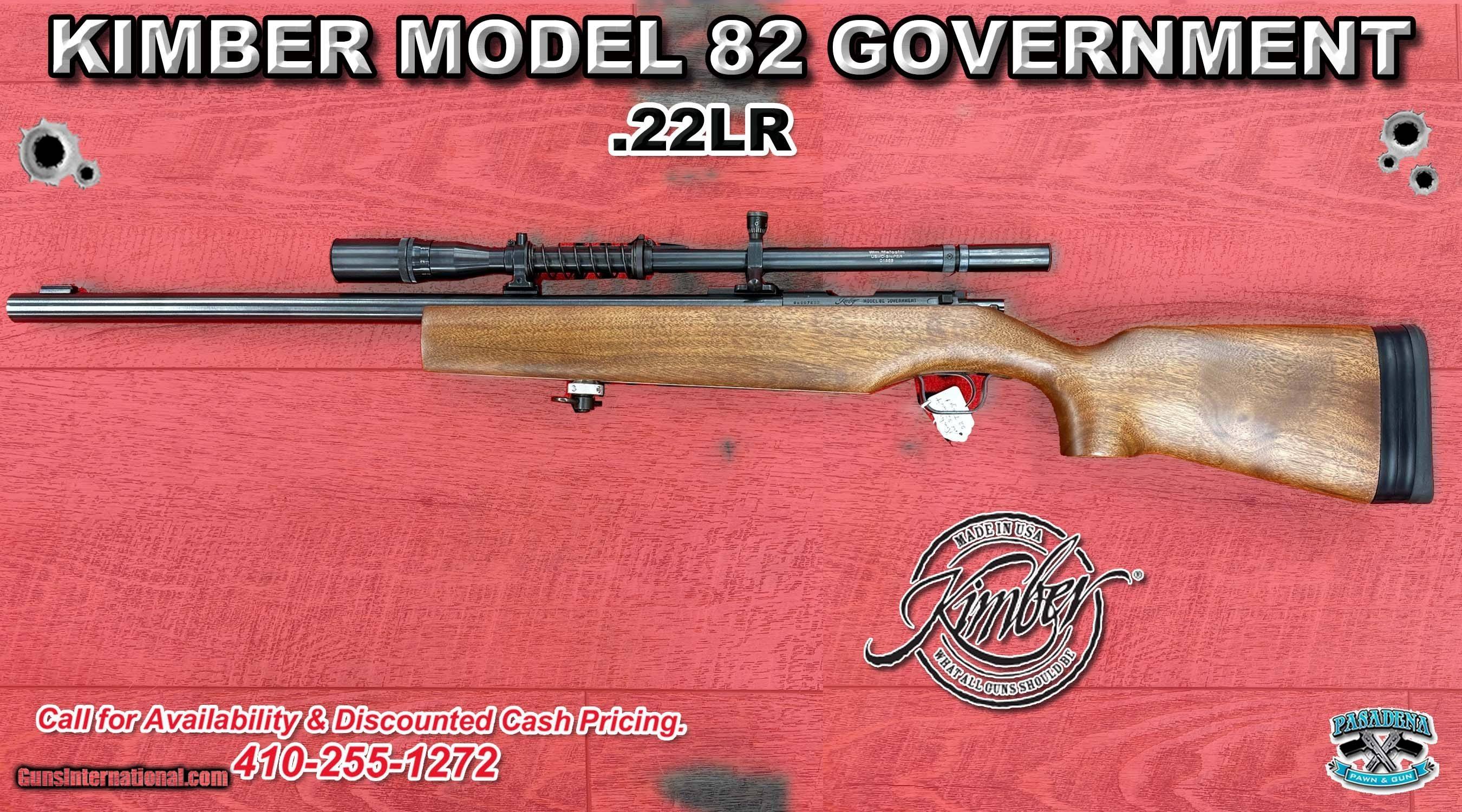 KIMBER MODEL 82 GOVERNMENT .22LR