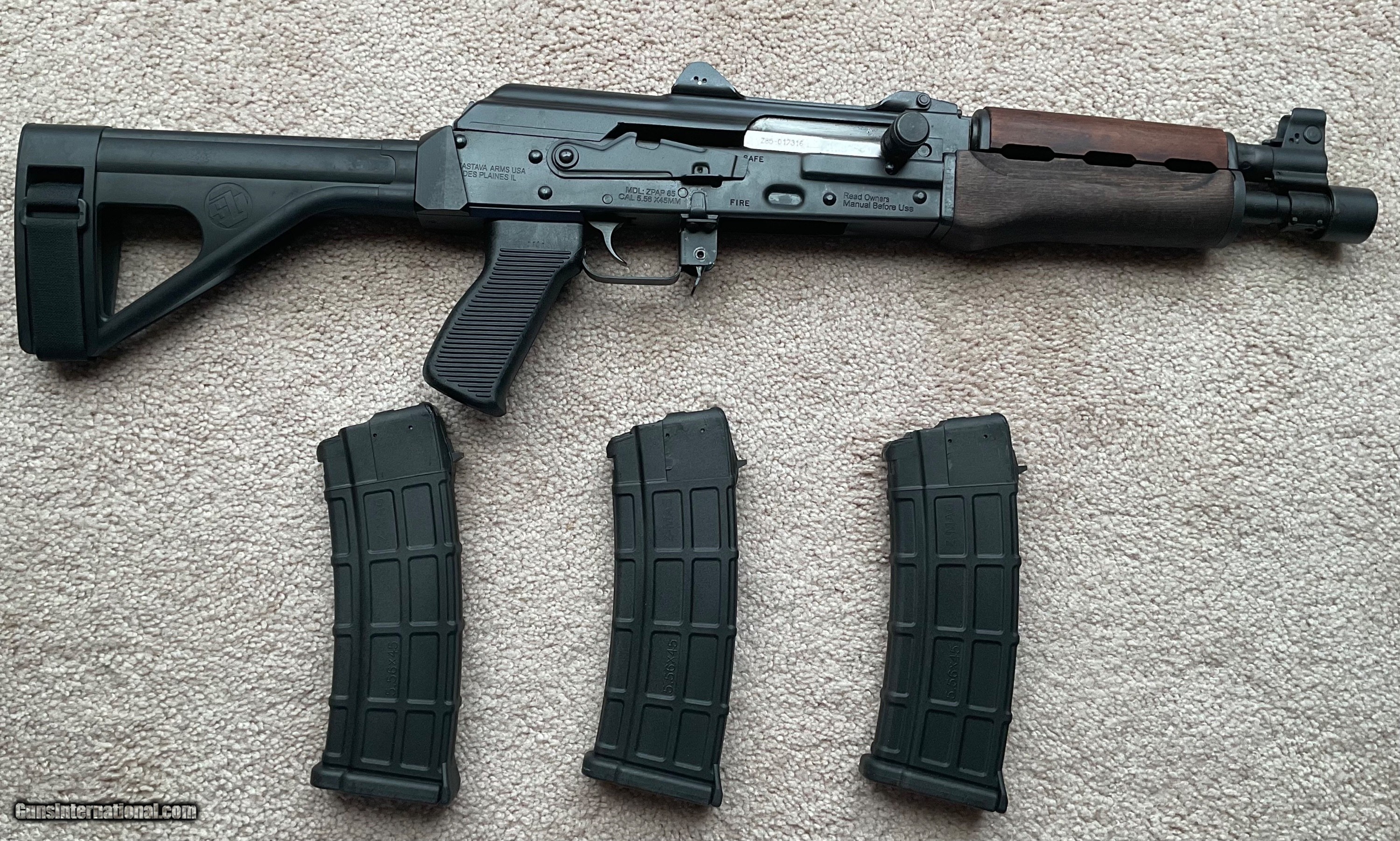 Zastava ZPAP85 10 inch barrel Pistol for sale