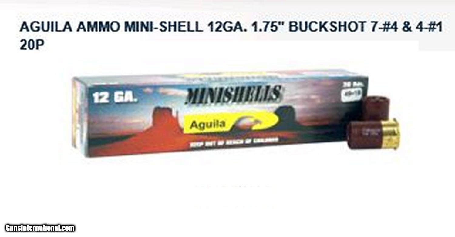 KEL-TEC AGUILA 12GA MINI BUCKSHOT SHELLS 1 1/2" LONG