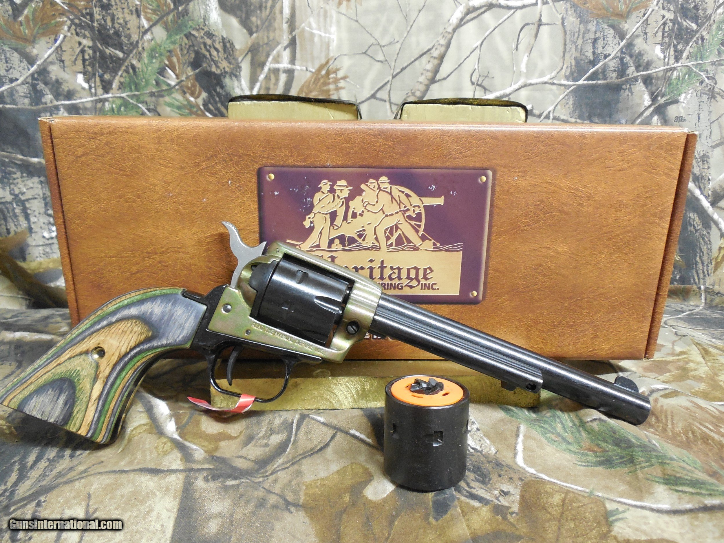 HERITAGE COMBO, 22-L.R, / 22 MAGNUM, ( TWO CYLINDERS), 6.5" BARREL, 6 ...