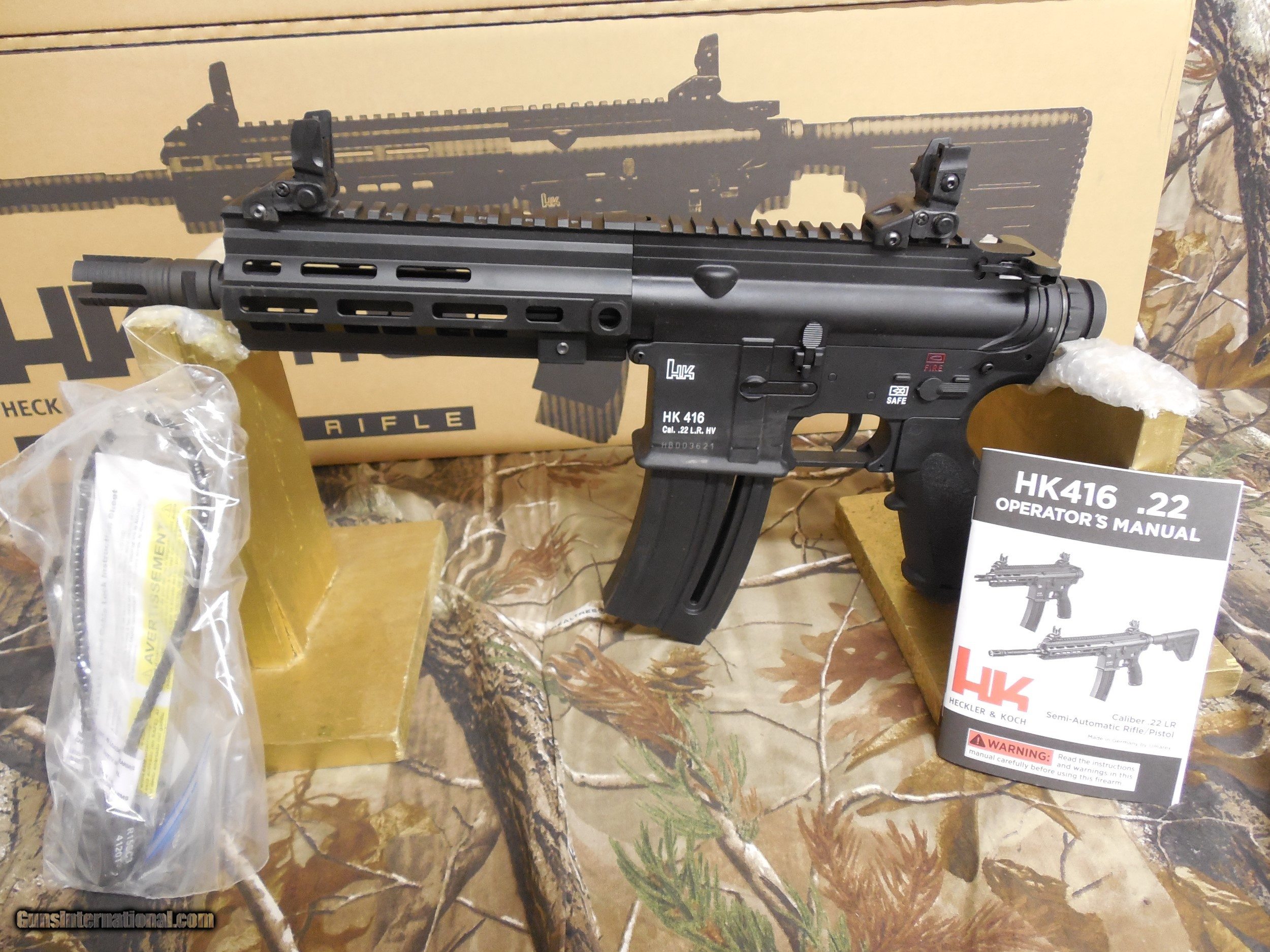 HECKLER & KOCH- 416 AR- TYPE PISTOL, 22 L.R., 10 ROUND MAGAZINE, HK ...