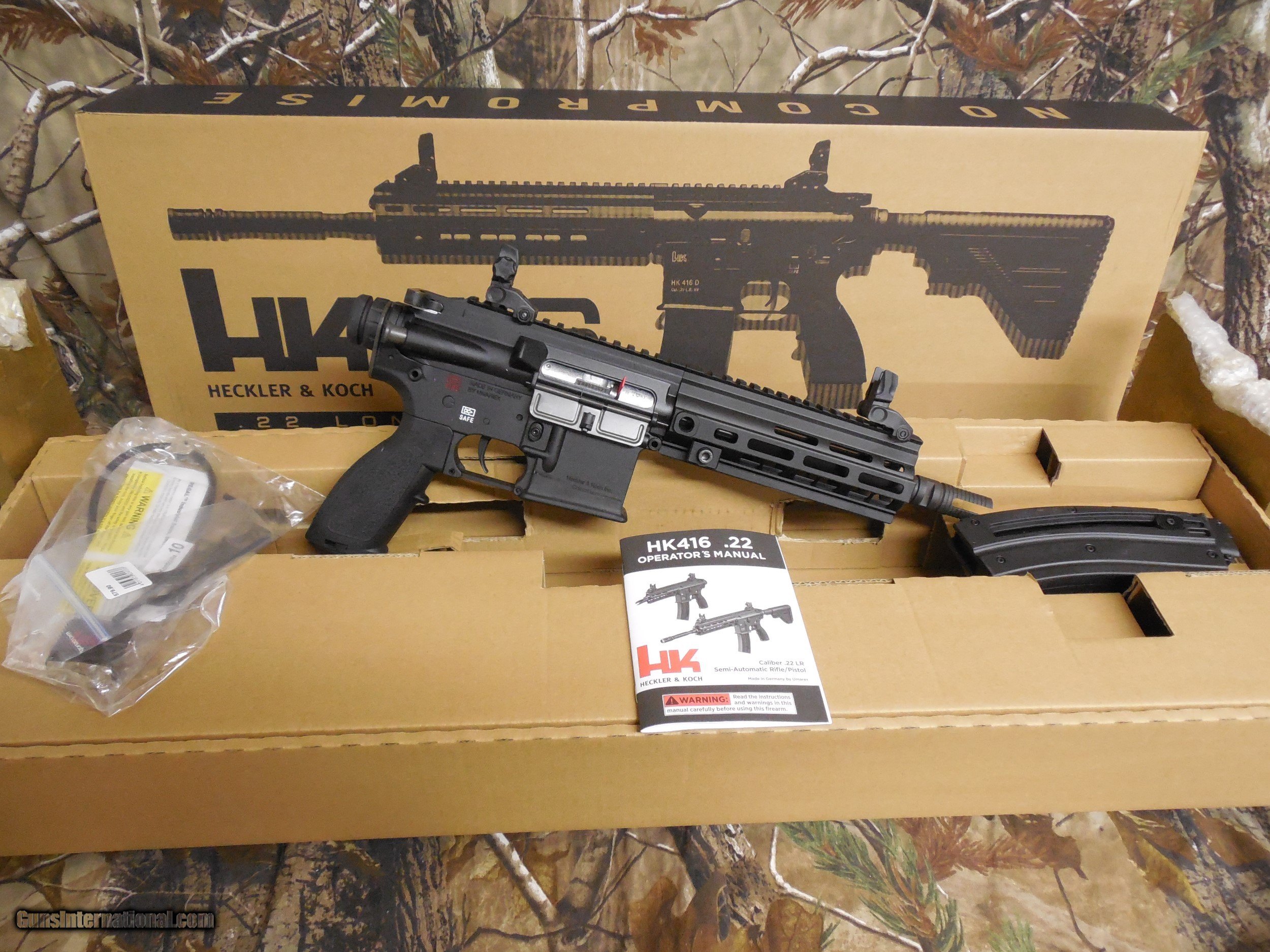 HECKLER & KOCH- 416 AR- TYPE PISTOL, 22 L.R., 10 ROUND MAGAZINE, HK ...