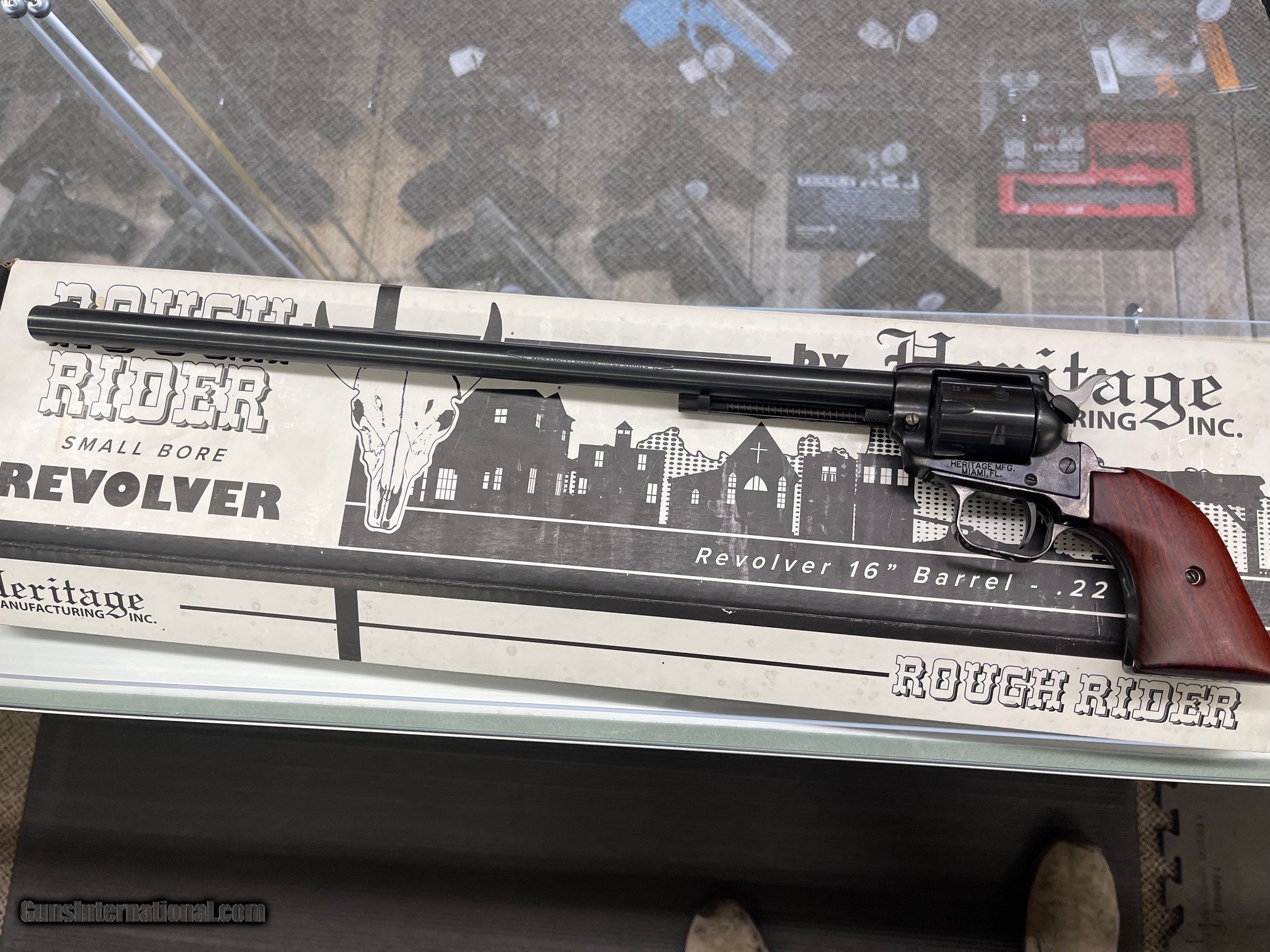 Heritage Rough Rider 22 LR 6 Shot, 16" Black Steel Barrel, Black Zinc ...