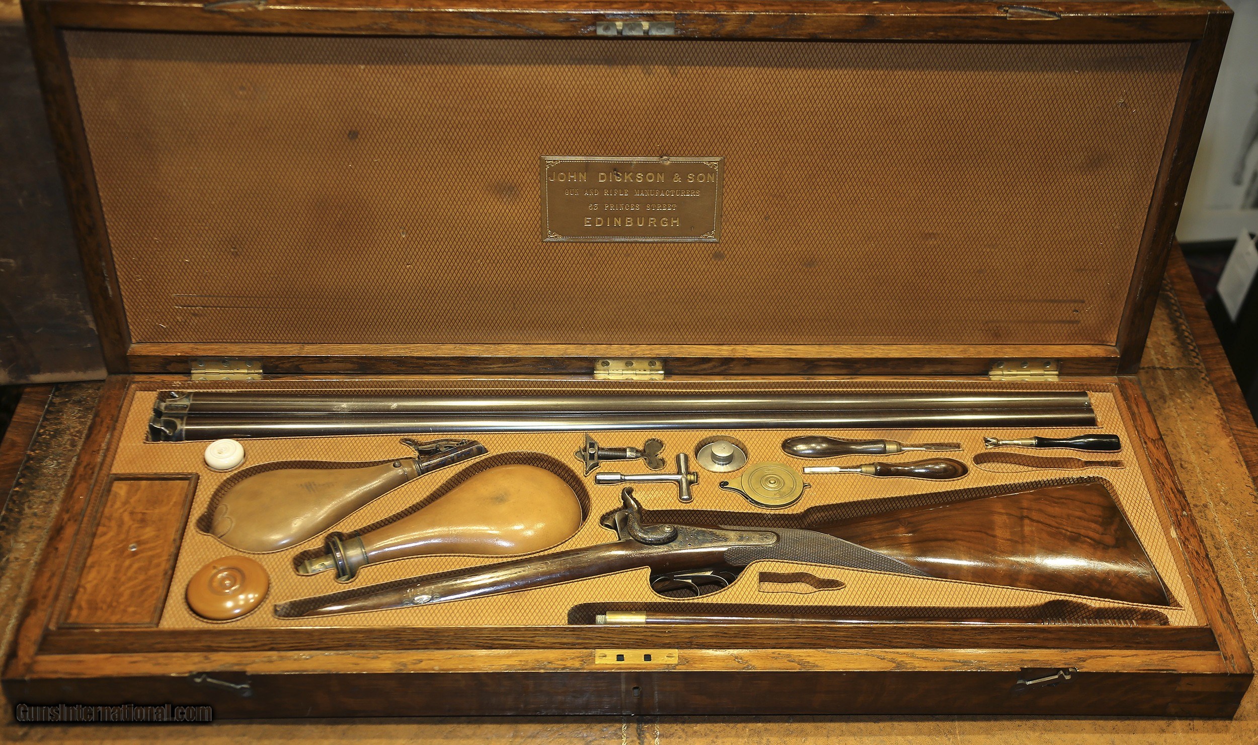 John Dickson & Son --- Sidelock Percussion Double Shotgun --- 11-Bore ...