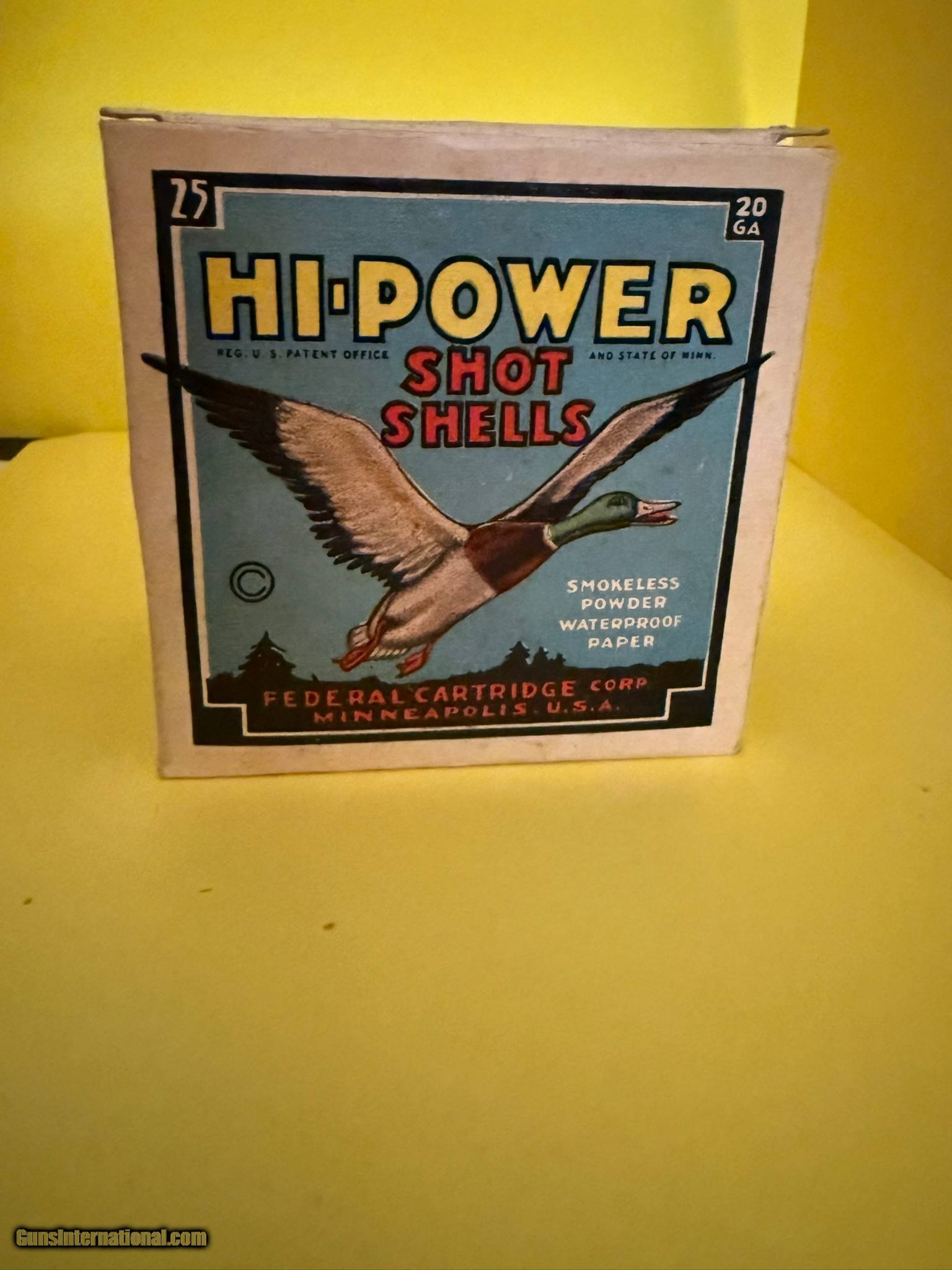 Fedeeral Hi Power 20 GA 1 Oz 6 Shot Vintage Box of 25 Rounds