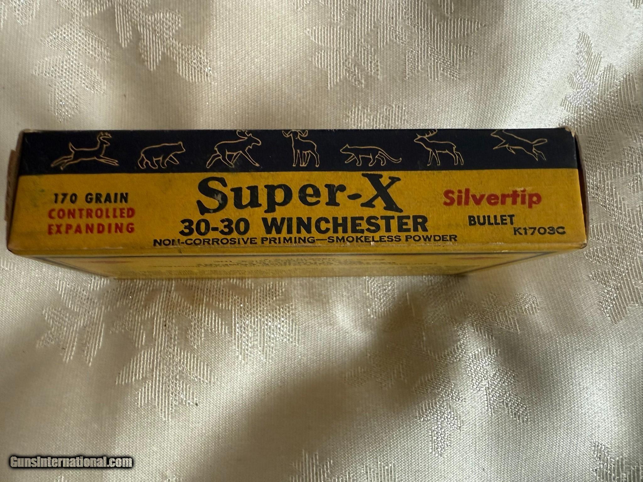 Western Super-X 30-30 Wiinchester Silvertip 170 Grain Vintage