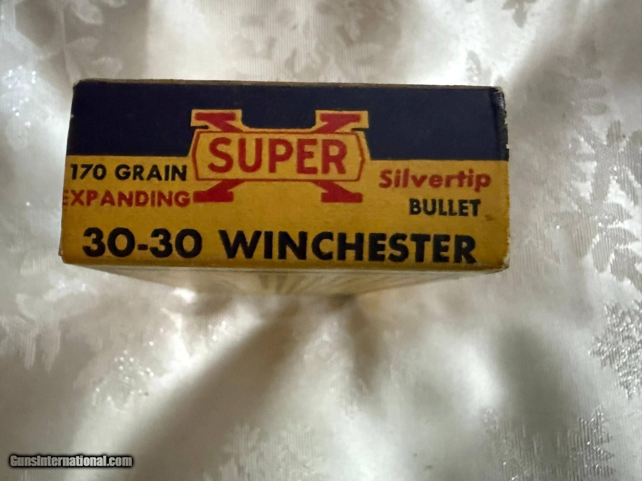 Western Super-X 30-30 Wiinchester Silvertip 170 Grain Vintage