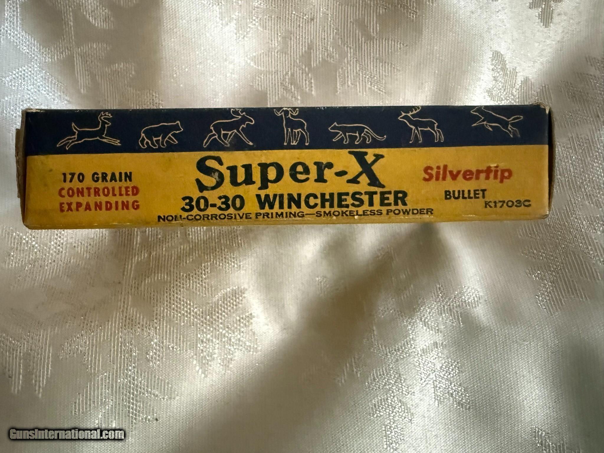 Western Super-X 30-30 Wiinchester Silvertip 170 Grain Vintage