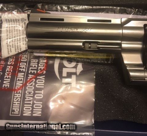 2020 Colt Python Stainless 4'' NIB Free Shipping