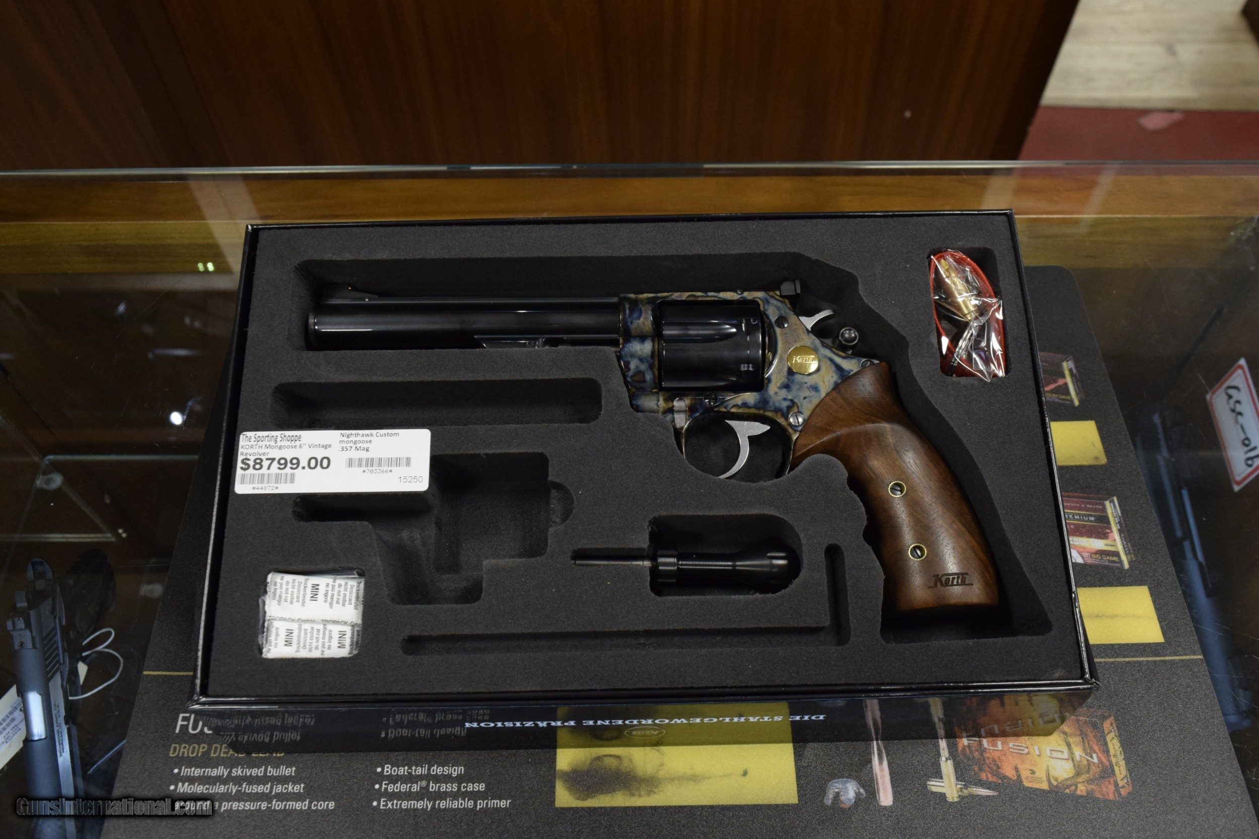 Nighthawk Korth Mongoose Vintage Single / Double 357 Magnum 6'' Revolver