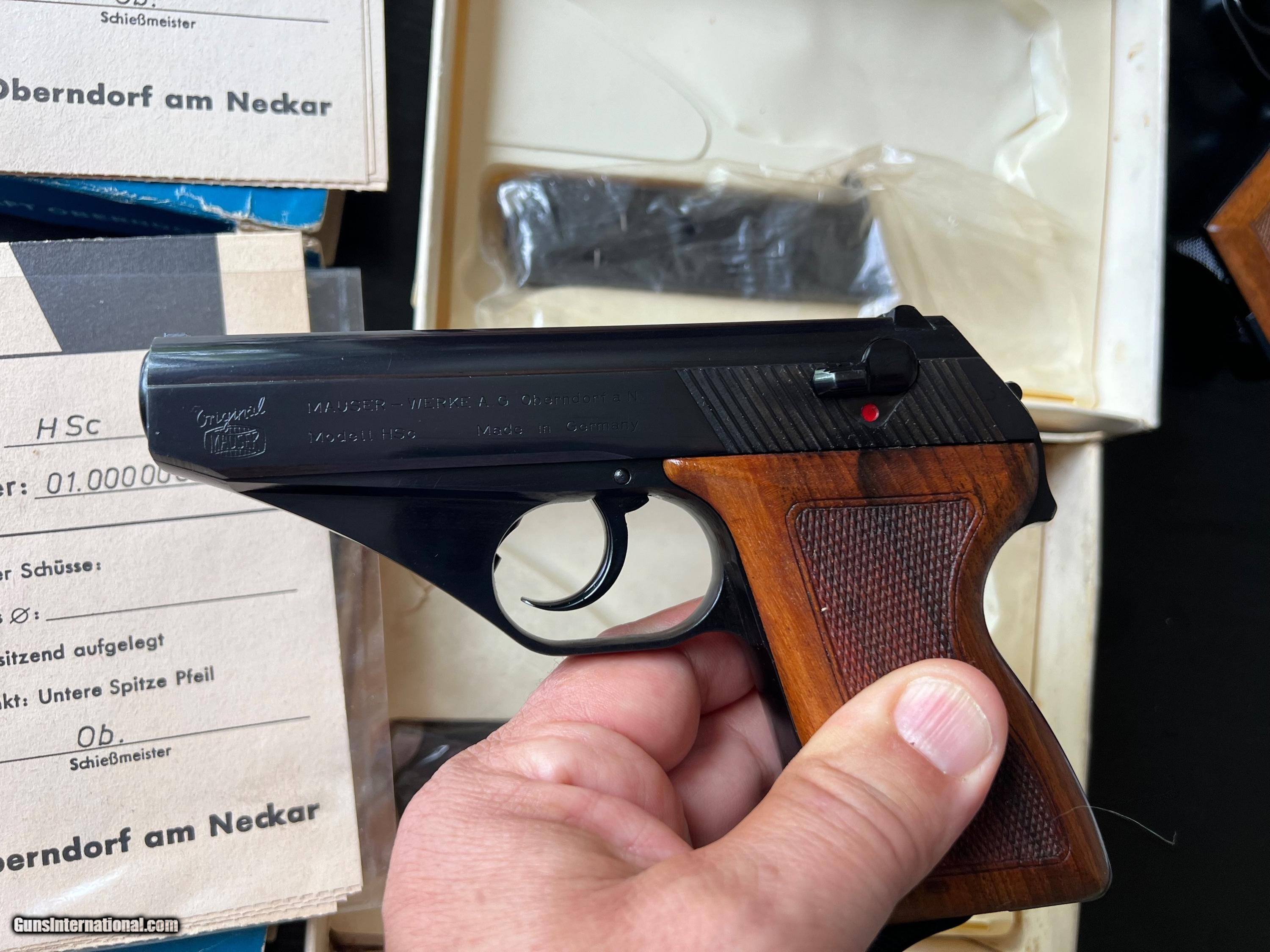 RARE MAUSER HSC PROTOTYPE PISTOLS SN 8 CONSECUTIVE for sale