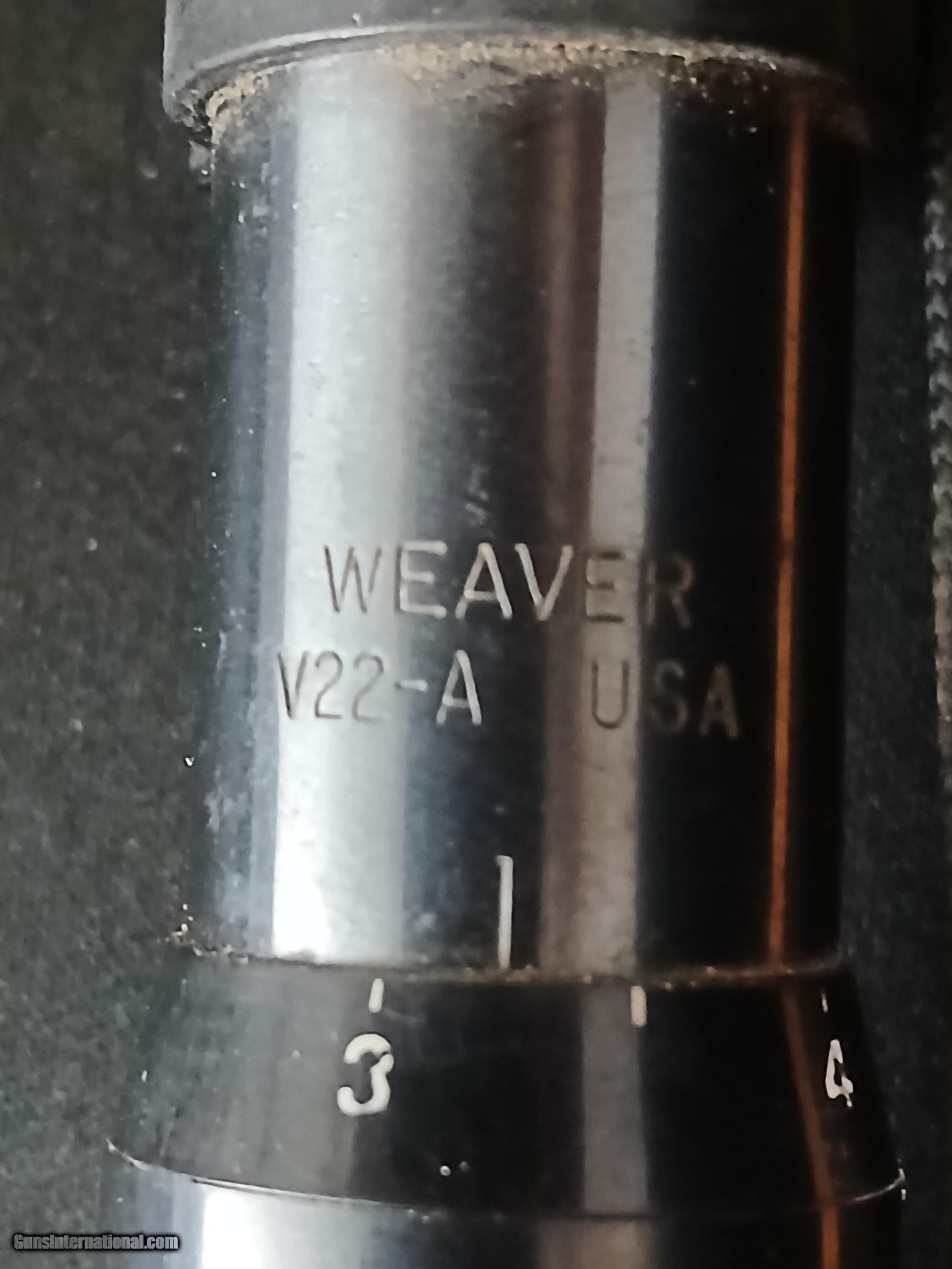 Vintage Weaver V22-A 3-6x Rifle Scope 7/8 Inch Tube with .875 Rimfire Rings
