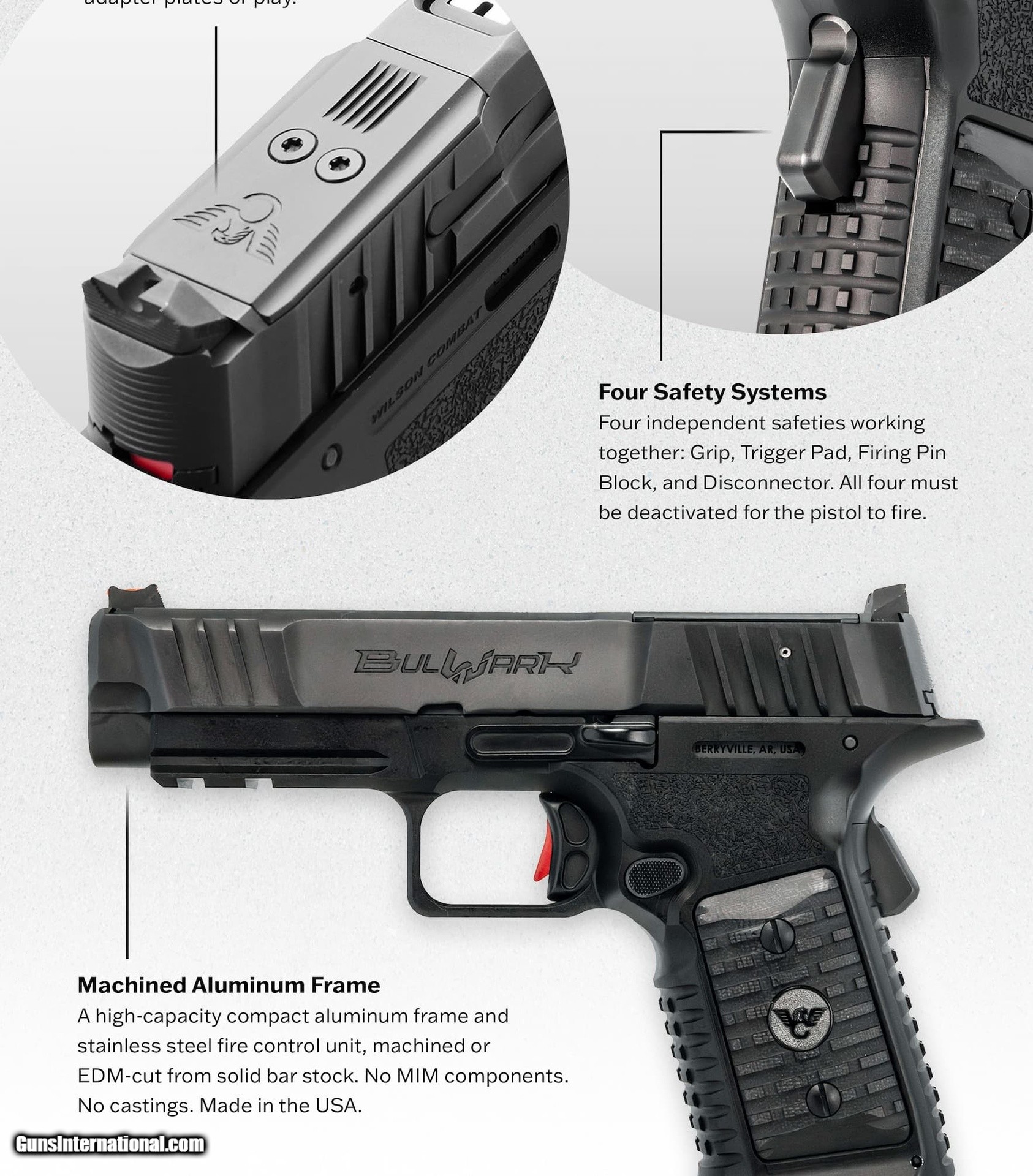 WILSON COMBAT BW-4-15 BULWARK OPTICS READY 9MM 15 RNDS for sale