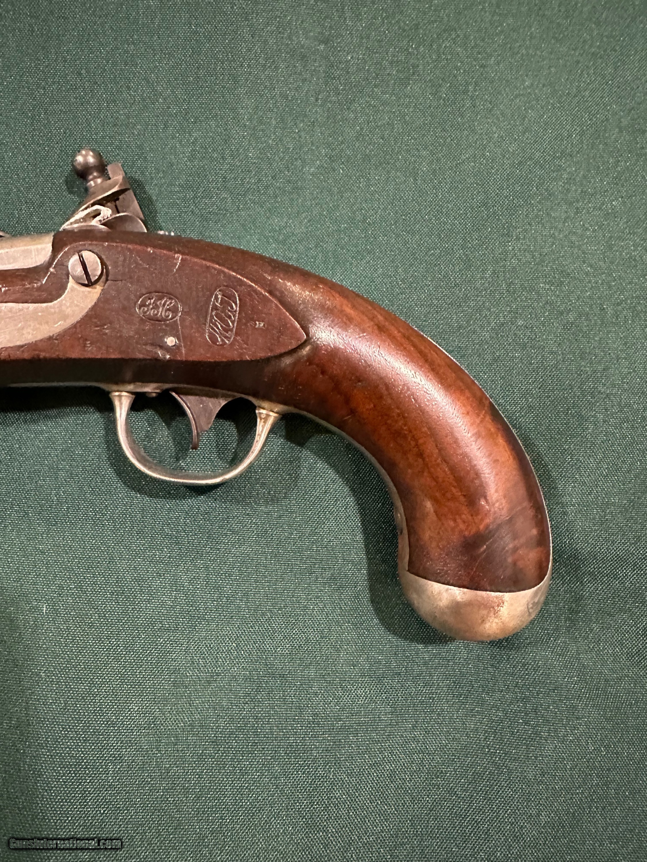 Robert Johnson U.S. Model 1836 Flintlock Pistol for sale